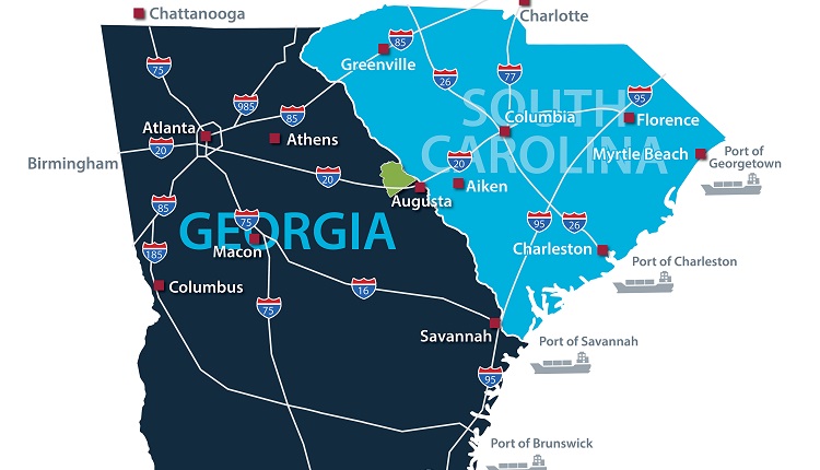Columbia County, GA Transportation - Location, Routes and Logistics for ...